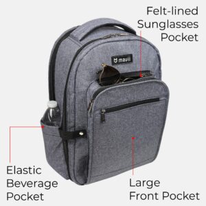 Mavii - The Convention Backpack - 17 inch Suitcase-style Dance Backpack, Versatile Travel Gear, Heathered Gray