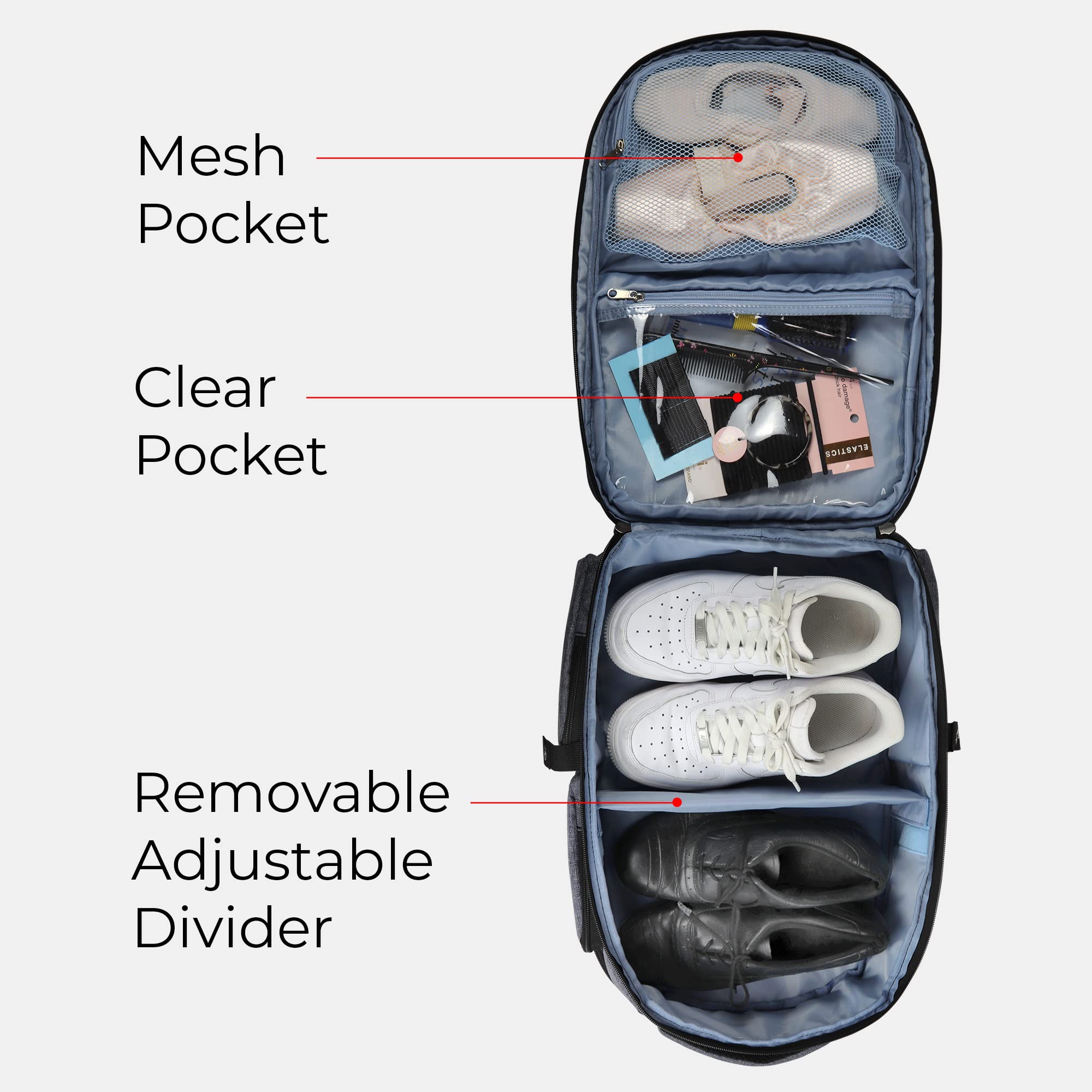 Mavii - The Convention Backpack - 17 inch Suitcase-style Dance Backpack, Versatile Travel Gear, Heathered Gray