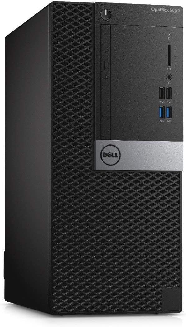 Dell 5050 Mini Tower Desktop Intel i7-6700 UP to 4.00GHz 32GB DDR4 New 1TB NVMe SSD + 2TB HDD Built-in AX200 Wi-Fi 6 BT Dual Monitor Support Wireless Keyboard and Mouse Win10 Pro (Renewed)