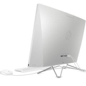 HP All-in-One Desktop Computer, 11th Generation Intel Core i5-1135G7 Processor, Intel Iris Xe Graphics, 8 GB RAM, 256 GB SSD, Windows 10 Home (27-dp1006, Natural Silver) (Renewed)