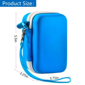 Digital Camera Case Compatible with CAMKORY/for YISENCE/for VAHOIALD/for Kodak Pixpro/for Canon PowerShot ELPH 180 190/ for Sony DSCW800 DSCW830 Kids Camera with SD Card and Cable -Blue