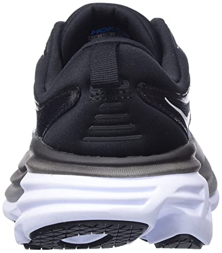 HOKA ONE ONE Women's Running Shoes, Black/White, 8 B (Medium)