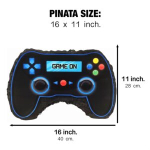 Video Game Controller Pinata 16”x11”x 4” Perfect for Birthday Gamer Parties, Party Decor, Gaming theme parties and other Decorations