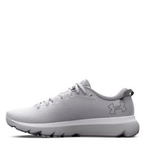 under armour women's hovr infinite 5, (103) white/halo gray/metallic silver, 9, us