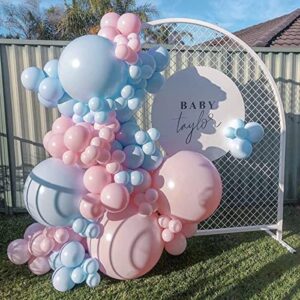 Blue Pink Balloon Arch Kit, 100PCS Pink Blue Garland Kit for Gender Reveal, Birthday Party Balloons mit 18" 12" Latex Balloons, Decoration for Boy Girl Baby Shower, Engagement, Bridal, Anniversary