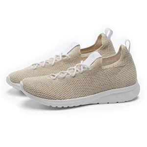 nisolo athleisure eco-knit sneaker linen 8 m