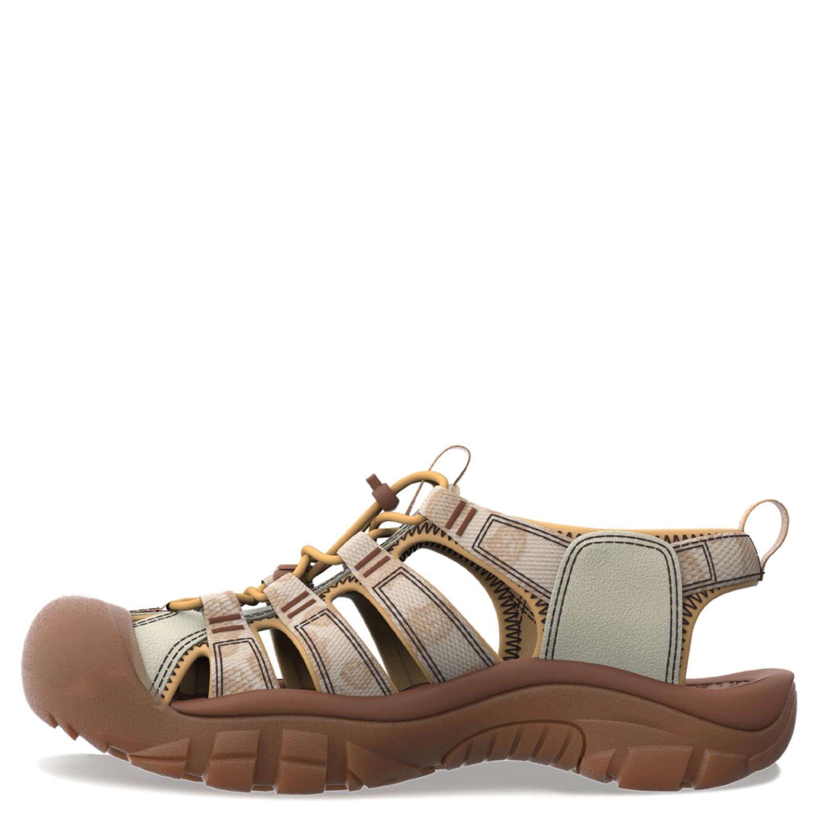 KEEN Women's Newport H2 Closed Toe Water Sandals, Smokey Bear/Smores, 10.5