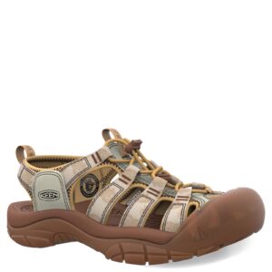 KEEN Women's Newport H2 Closed Toe Water Sandals, Smokey Bear/Smores, 10.5