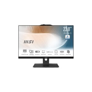 msi modern am242tp aio desktop, 23.8" fhd touchscreen, intel core i7-1260p, 16gb memory, 512gb ssd, wifi 6, bt 5.1, fhd webcam, black, windows 11 home plus (12m-053us)