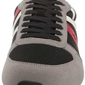 A | X ARMANI EXCHANGE Men's Retro Trainer Sneaker, Shark + Black, 10