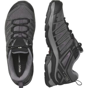 Salomon Women's X ULTRA PIONEER Hiking Shoes for Women, Magnet / Black / Moonscape, 8.5