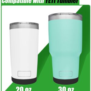 2 PCS Silicone Boot Sleeve for YETI Tumbler 30 oz 20 oz - Safer Protection and Less Noise for Coffee Mug Cup 20oz 30 oz - Dishwasher Safe