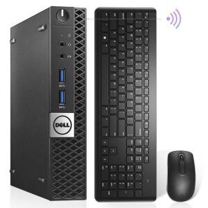 dell optiplex 7040 micro computer, intel core i7-6700t, 32gb ram, windows 10 pro, 2 x 4k monitor support, wifi 6e, bluetooth 5.2