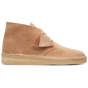 Clarks Men's Desert Coal Shoes,Light Tan Suede, 11 Medium US