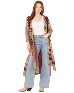 ariat female serape style cardigan multi large