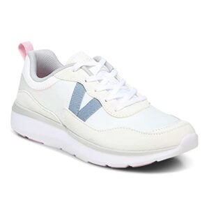 Vionic Ayse - Women's Lace-up Athletic Sneakers with Arch Sup White - 9 Medium