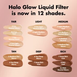 e.l.f. Halo Glow Liquid Filter, Complexion Booster For A Glowing, Soft-Focus Look, Infused With Hyaluronic Acid, Vegan & Cruelty-Free, 2 Fair/Light