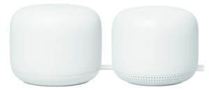 google nest wifi - ac2200 (2nd generation) router and add on access point mesh wi-fi system (2-pack, snow) (renewed)