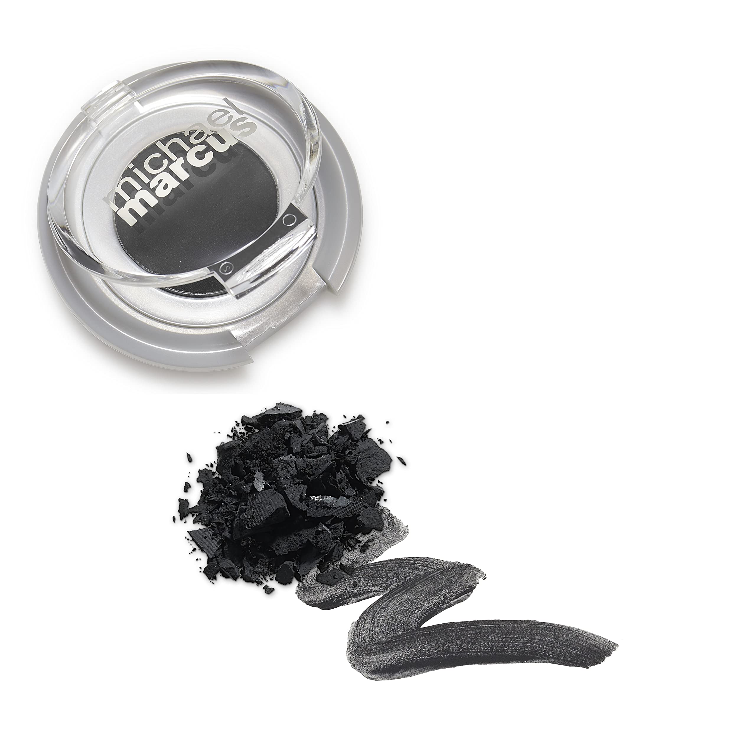 michael marcus Cake Eyeliner - Water Activated Dry Pressed Eyeliner - Long-Lasting, Vibrant Color, Smudge Resistant - Cruelty Free Paraben Free (Kohl)