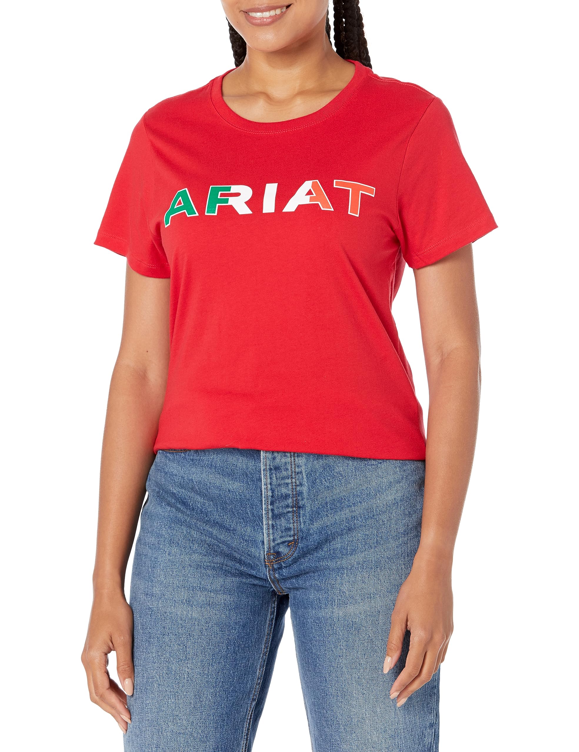 Ariat Female Ariat Mexico Independent T-Shirt Red X-Small