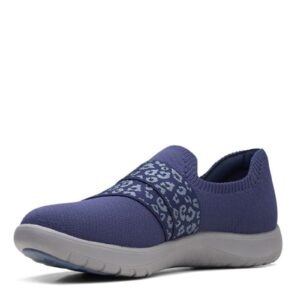 clarks adella stride dark navy knit 8.5 b (m)