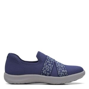 Clarks Adella Stride Dark Navy Knit 8.5 B (M)