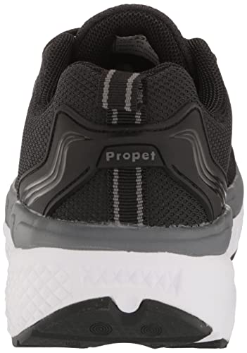 Propét Women's Ultra Athletic Sneakers, Black/Grey, 11 Medium US