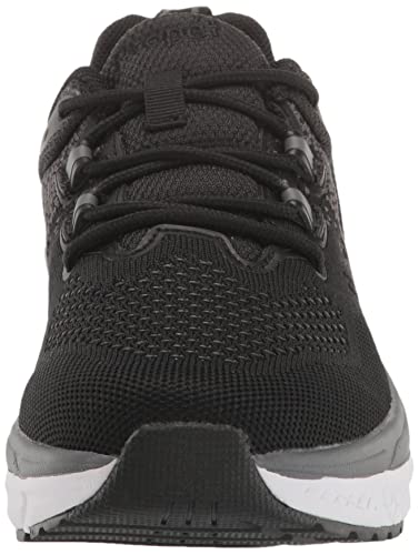 Propét Women's Ultra Athletic Sneakers, Black/Grey, 11 Medium US