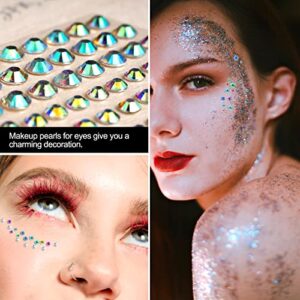 YNLJGC Face Gems Eye Jewels Rhinestones Gems Crystals Pearls Stickers Festival Diamonds for Face Makeup Euphoria Diamonds Hair Body Rhinestones Gems Jewels for Eyes Stickers Stick on Women Decorations