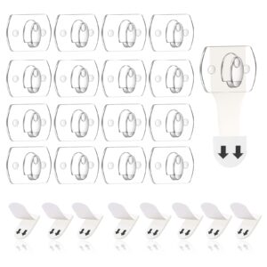 Ainiv 2-Packs Indoor Mini Light Clips, Damage Free Hanging Christmas String Light Hooks with Adhesive Strips, Clear Wall Clips for Hanging Lights Xmas Decor and Cables, 40 Clear Clips and 40 Strips