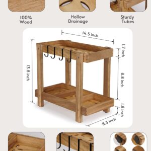 Under Sink Organizers Storage 2 Tier Multi-Purpose Kitchen/Bathroom Sink organizer Wood Under the Sink Organizer for Bathroom Kitchen