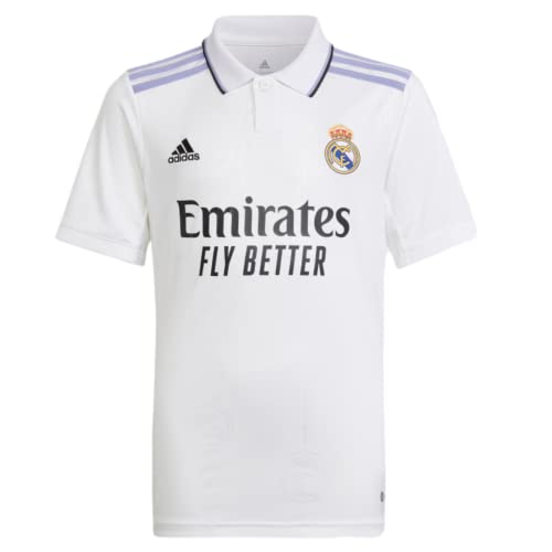 adidas Youth Soccer Real Madrid 22/23 Home Jersey (as1, Alpha, l, Regular, Youth Large) White