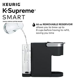 Keurig K-Supreme SMART Coffee Maker, MultiStream Technology, Brews 6-12oz Cup Sizes, Black