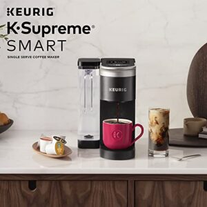 Keurig K-Supreme SMART Coffee Maker, MultiStream Technology, Brews 6-12oz Cup Sizes, Black