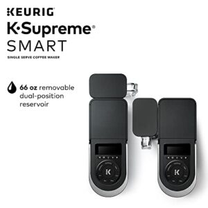 Keurig K-Supreme SMART Coffee Maker, MultiStream Technology, Brews 6-12oz Cup Sizes, Black