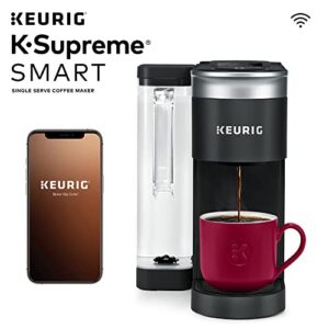 Keurig K-Supreme SMART Coffee Maker, MultiStream Technology, Brews 6-12oz Cup Sizes, Black