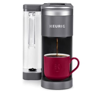 keurig k-supreme smart coffee maker, multistream technology, brews 6-12oz cup sizes, gray