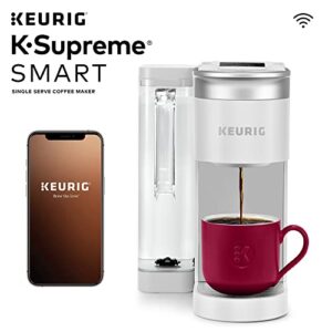 Keurig K-Supreme SMART Coffee Maker, MultiStream Technology, Brews 6-12oz Cup Sizes, White