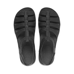 Reef Women's Water Beachy Fisherman Sandal, Black, 5