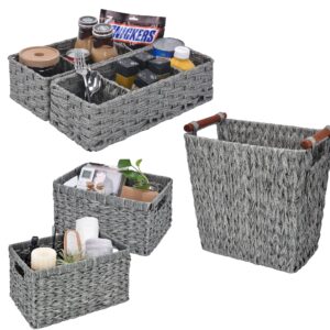 granny says bundle of 3 sets wicker storage baskets