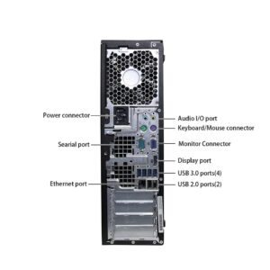 HP Elite Desktop Computer,8300 Office Small Form Factor PC,Refurbished Windows 10 Desktop,i5 Tower,16GB RAM,1TB SSD + 2TB HDD,DVDRW,DP,HDMI,WiFi,BT,VGA,Wireless Keyboard and Mouse+TJJ Pad(Renewed)