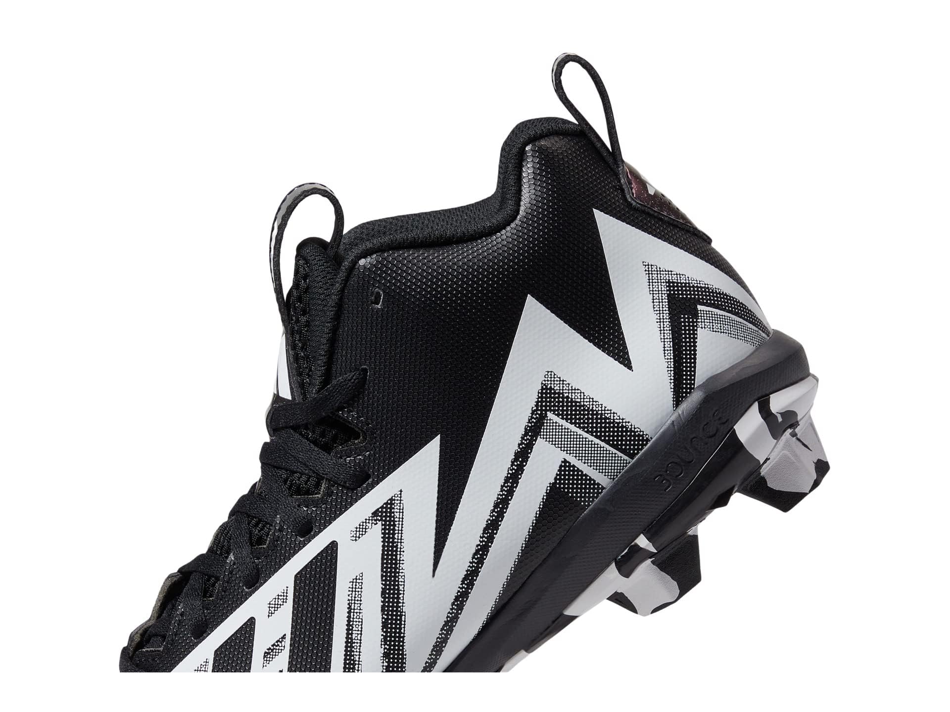 adidas Men's Freak Spark 23 Football Shoe, Black/White/Black (Molded), 9