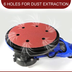 Awutzut 9 Inch 6 Hole Sanding Discs 120 Grit Hook and Loop for Drywall Sander 15PCS