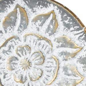 Foreside Home & Garden Flora Metal Decorative Tray