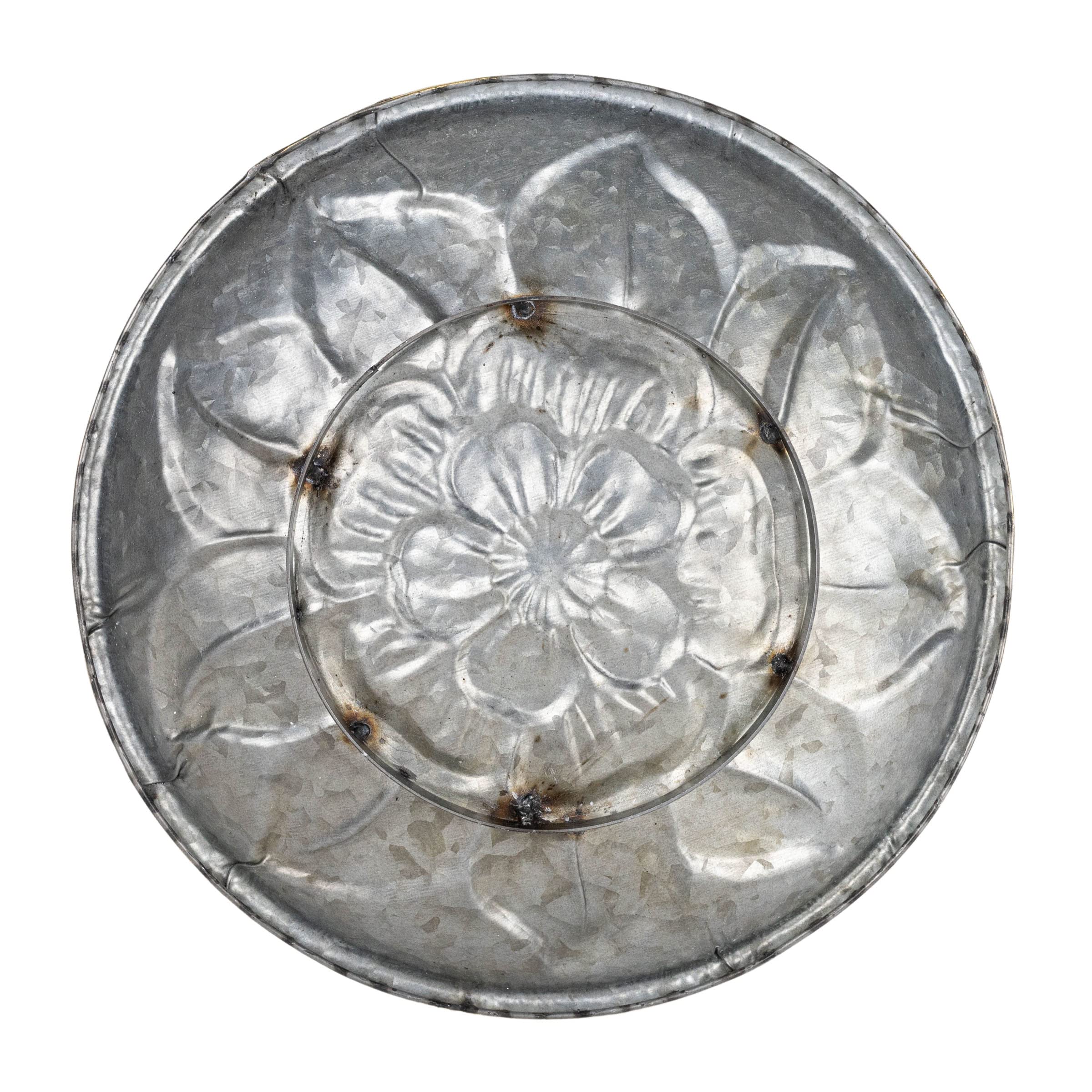 Foreside Home & Garden Flora Metal Decorative Tray