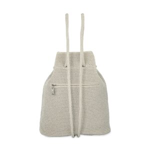 The Sak Large Dylan Backpack in Crochet, Adjustable Backstrap, Natural