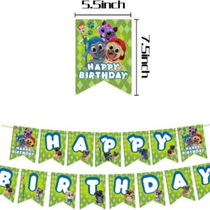 Puppy Dog Birthday Party Decorations for Puppy Dog Pals Including Banners Latex Balloons Aluminum Foil Balloons for Birthday Party Decorations for Children and Adults