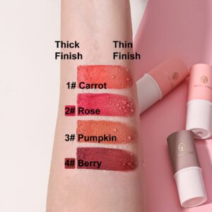 YOUNG VISION Blush Stick, Putty/Cream Makeup Blush, Multi-Use Lip And Cheek Tint, Lightweight, Matte Finish, Easy to Blend, 8054-02