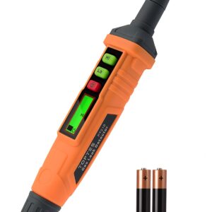 TopTes PT210 Gas Leak Detector, Natural Gas Detector with Audible & Visual Alarm, Locating The Source of Propane, Methane, and Combustible Gas Leaks for Home and RV (Includes Battery x2) - Orange