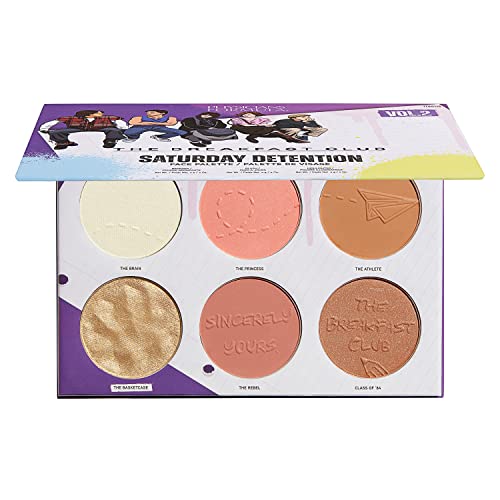 Physicians Formula The Breakfast Club Collection Murumuru Butter Bronzer, Blush, Highlighter Face Powder Makeup, Saturday Detention Face Palette Volume 2